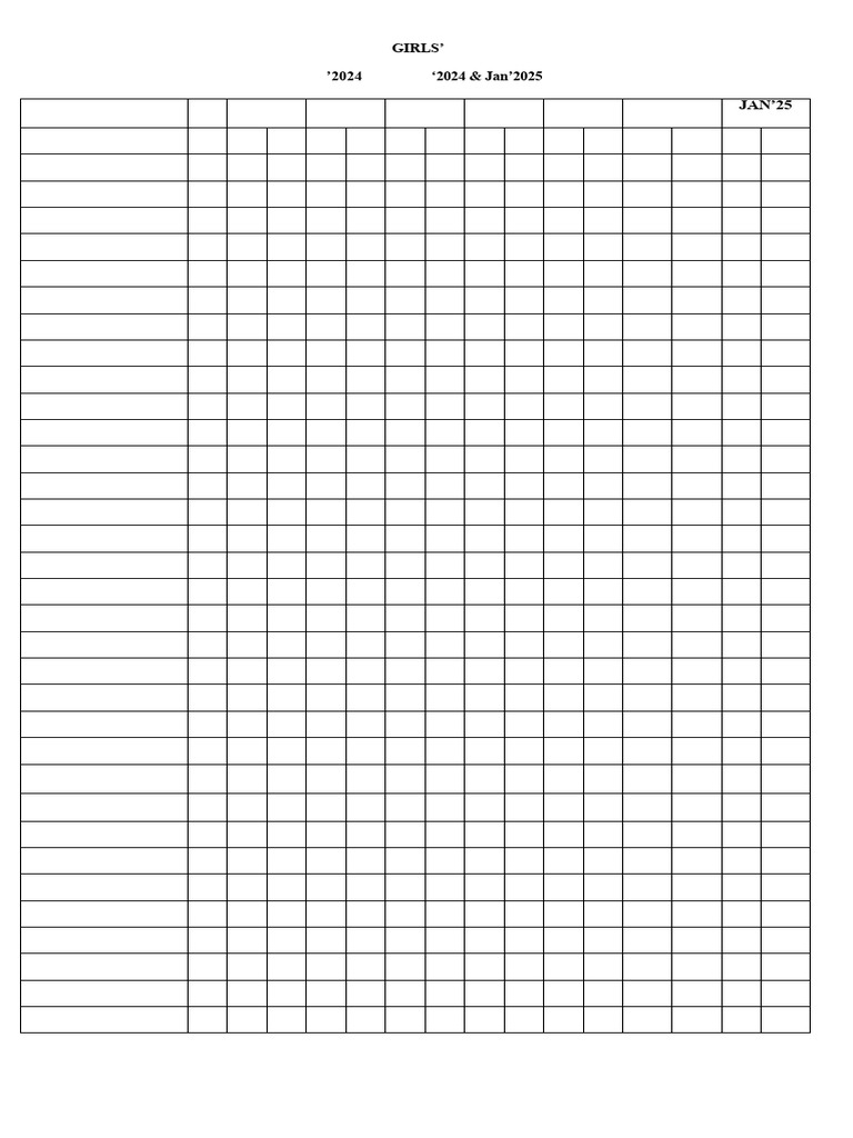 FULL DUTY ROTA JUN To DEC '24 & JAN 2025 - 090415 | PDF