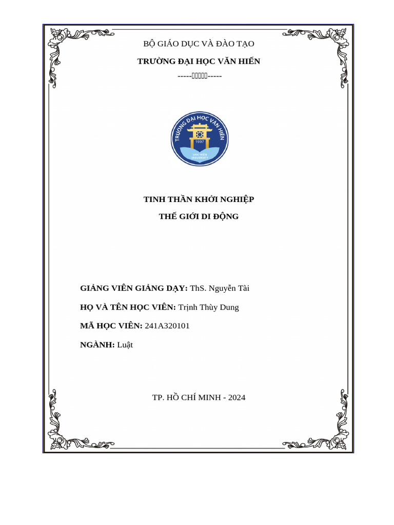 Tiểu luận cuối kỳ TTKN-T5 | PDF