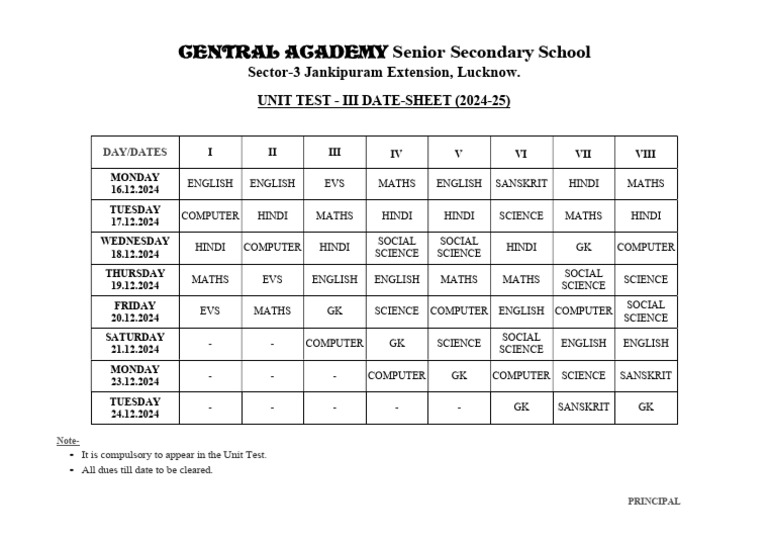 UT III 2024-25 I-VIII | PDF