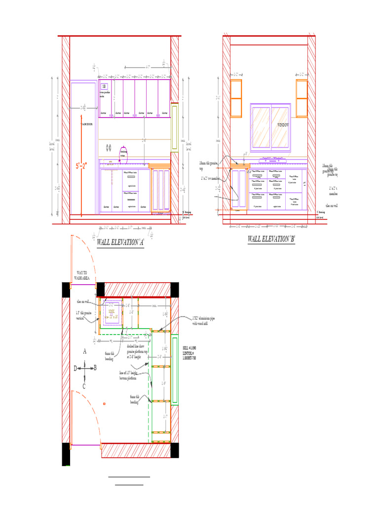 kitchen elevation | PDF | Buildings And Structures | Architectural Design