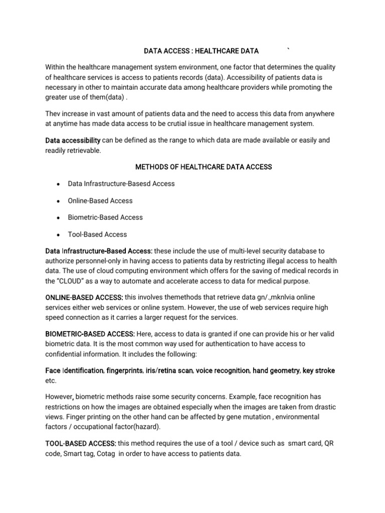 Healthcare Data | PDF