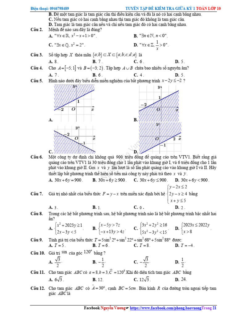 (nbv-0946798489) - 10 ĐỀ KIỂM TRA GK1-TOÁN 10 - FORM 2025-Trang-5 | PDF