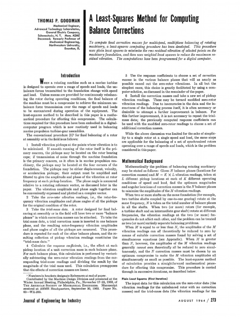 goodman1964 | PDF | Least Squares | Angle