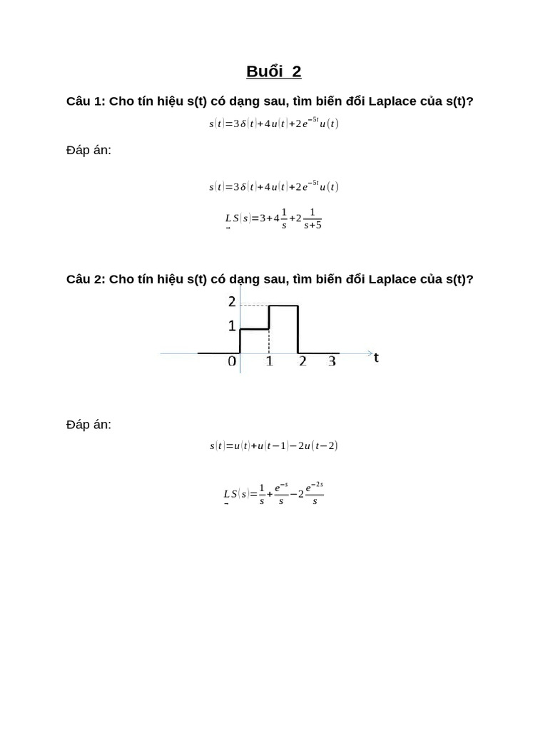 Đáp Án BTCC - Bu I 2 | PDF