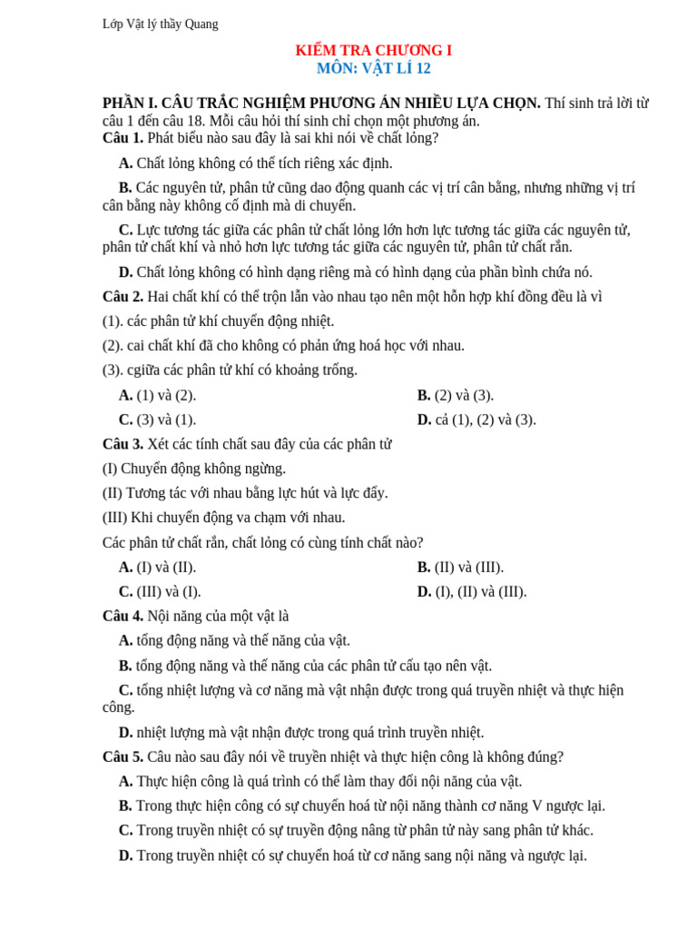 thuvienhoclieu.com-Bo-de-on-tap-giua-HK1-Vat-li-12-nam-24-25 (1) | PDF