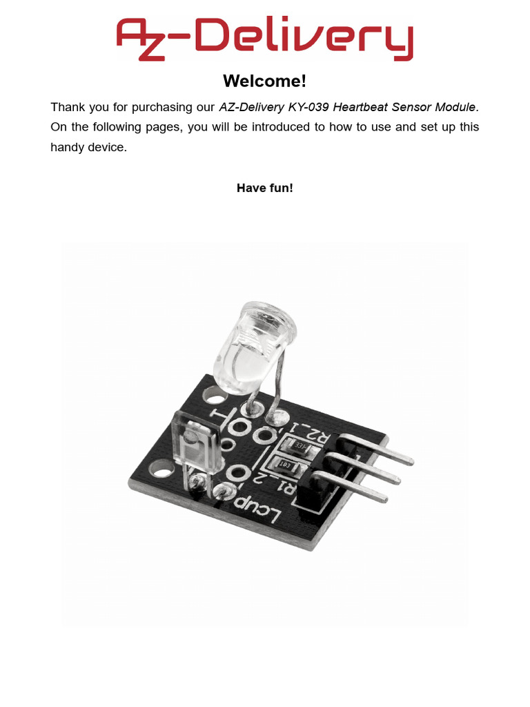 Ky-039 Heartbeat Sensor Module Eng | PDF | Arduino | Raspberry Pi