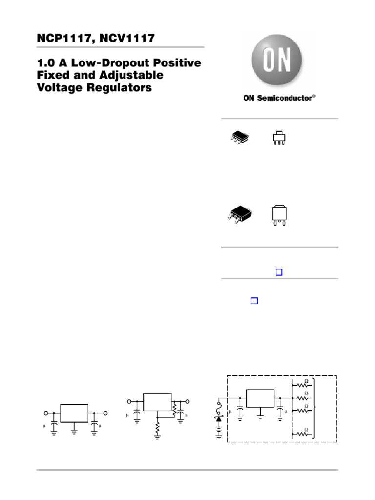 NCP1117 | PDF | Capacitor | Electrical Components