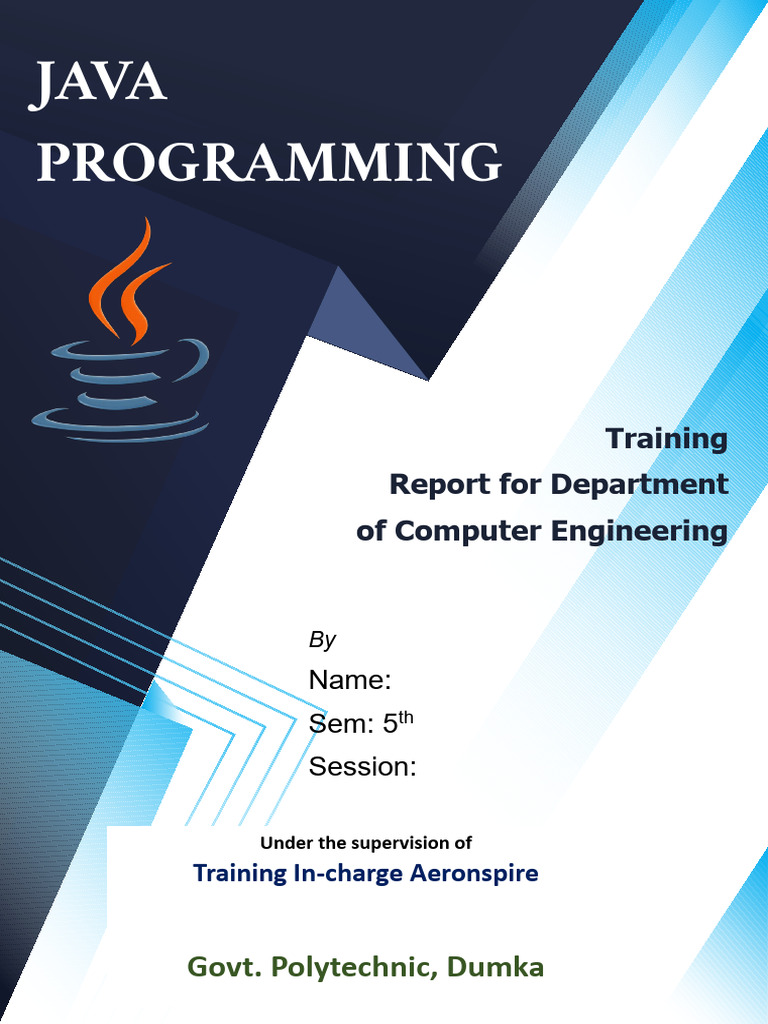 Java Programming Training Report | PDF