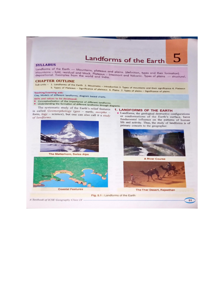 Landform of The Earth | PDF