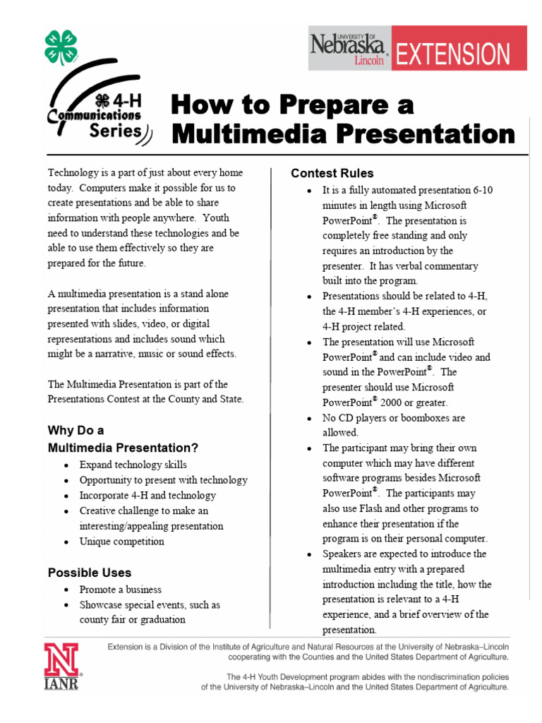 How To Prepare A Multimedia Presentation | PDF | Microsoft Power Point | Multimedia
