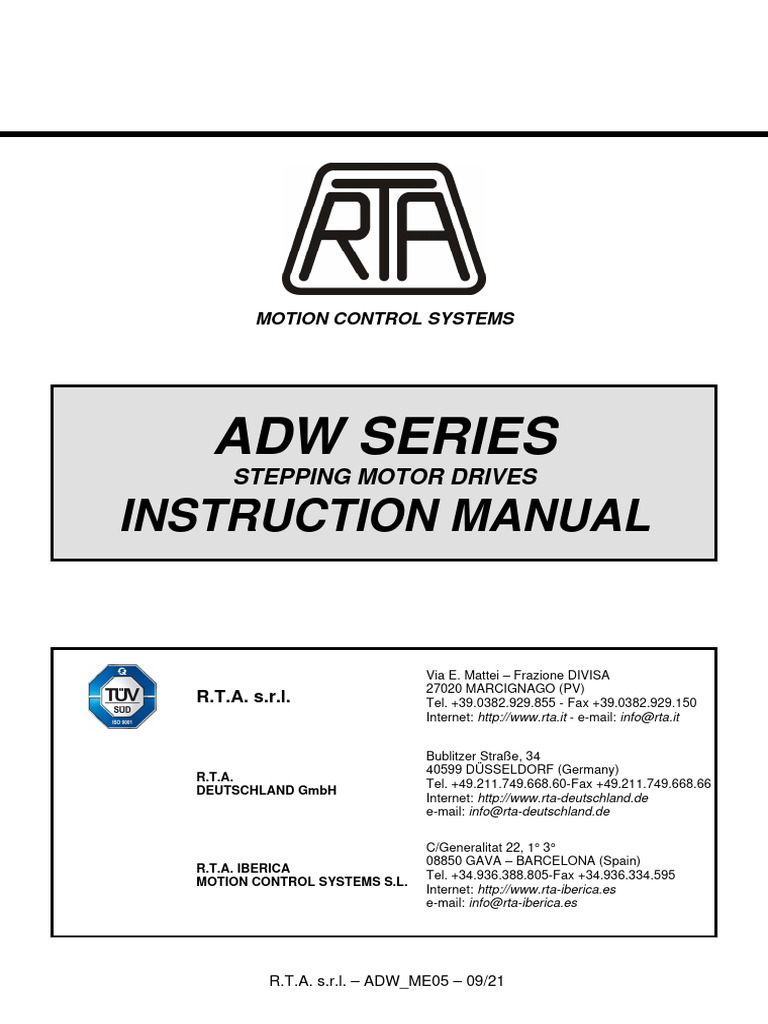 RTA - ADW_ME05 | PDF | Analog To Digital Converter | Switch
