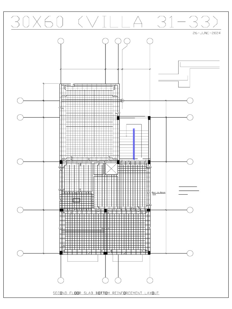 30x60-Villa 31-33 2nd Floor Slab Bottom Reinforcement | PDF