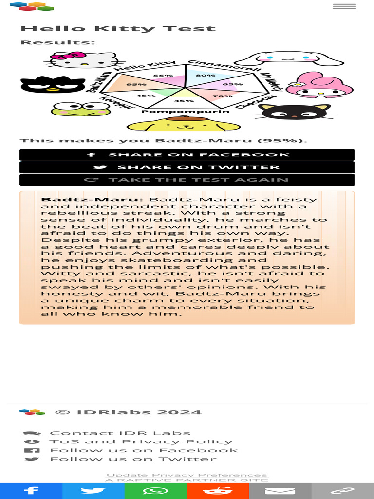 Hello Kitty Test | PDF