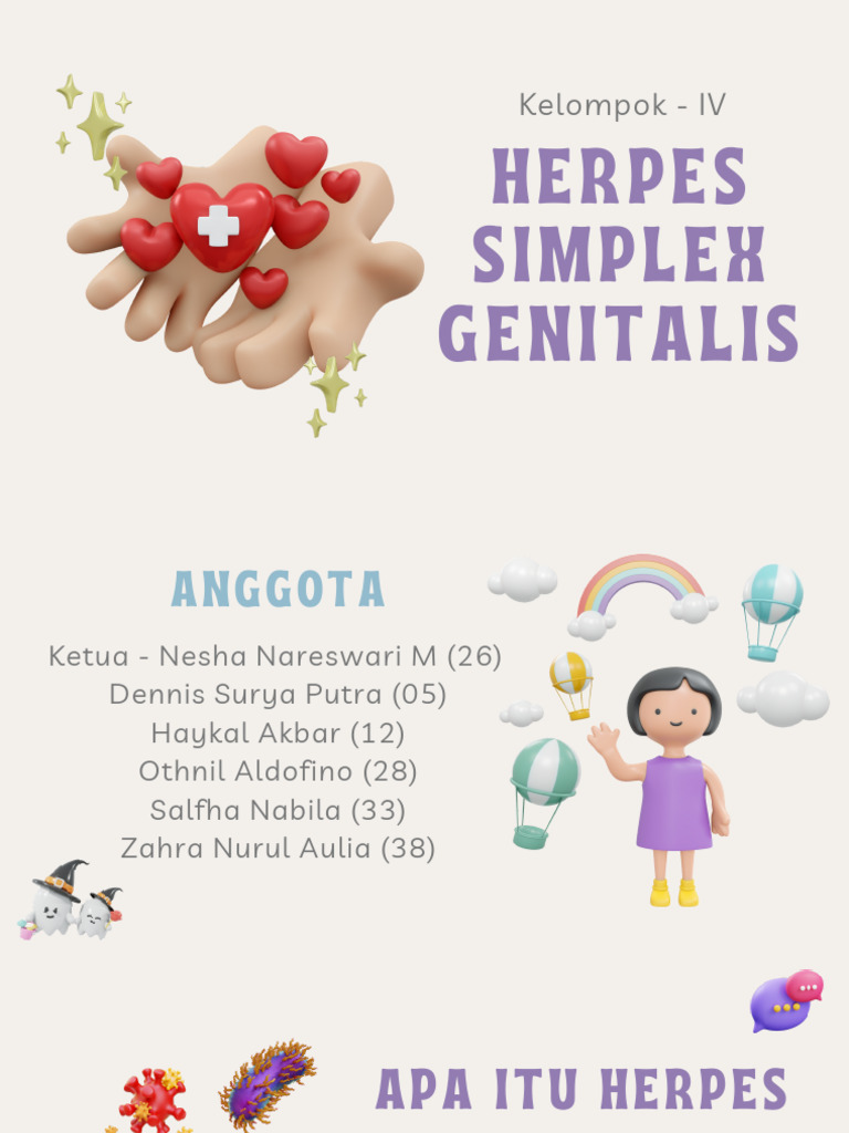 Herpes Simplex Genitalis (Presentasi) by 9C | PDF