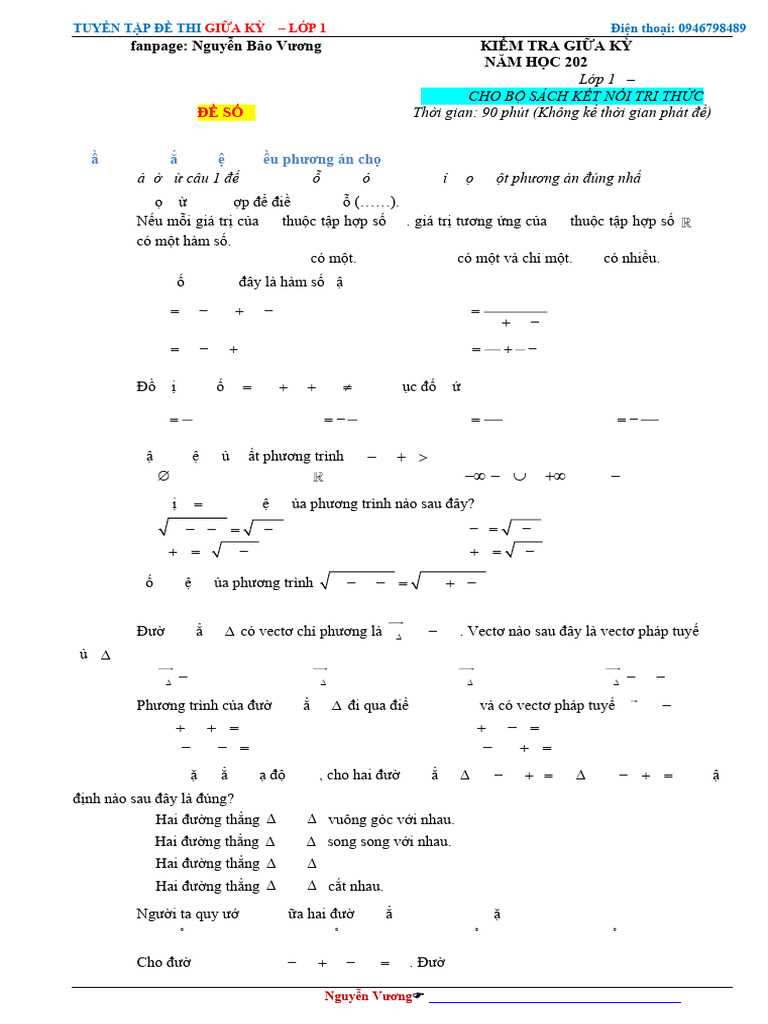 Đề Số 1 - KNTT-GK2 | PDF