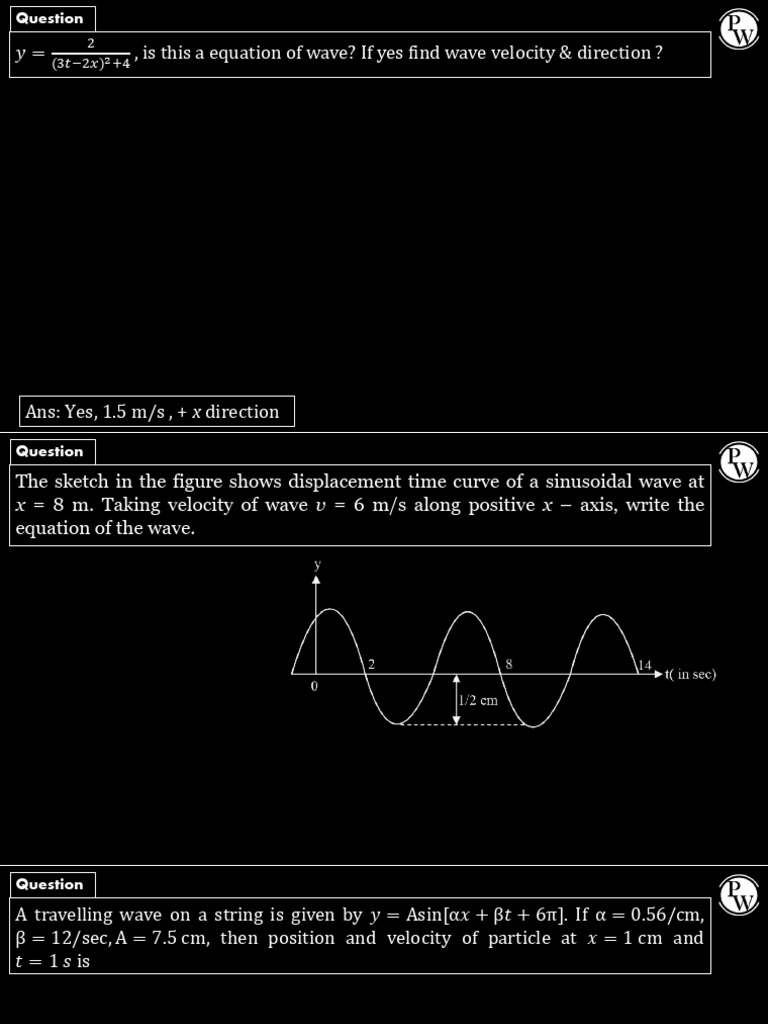 Wave Question | PDF | Waves | Wavelength
