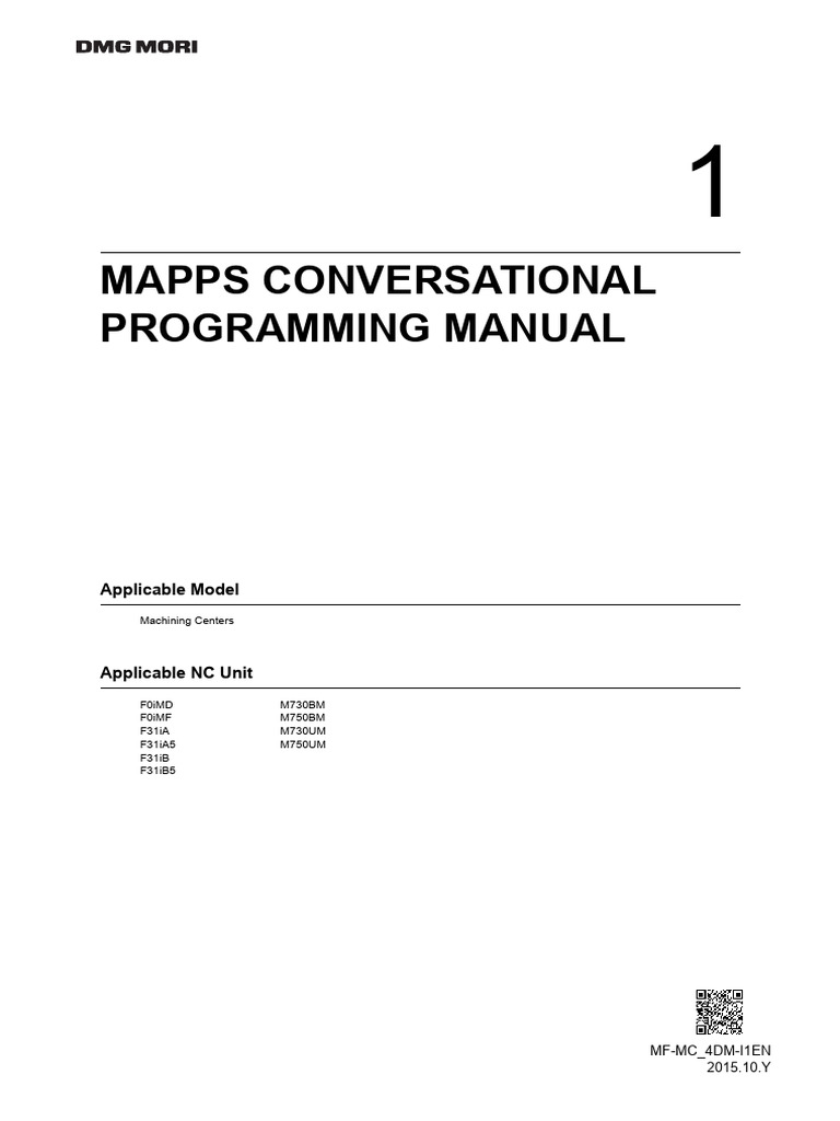 3712002444 MF-MC 4DM-I1EN L01564A02-MAPPS Conversational Programming ...
