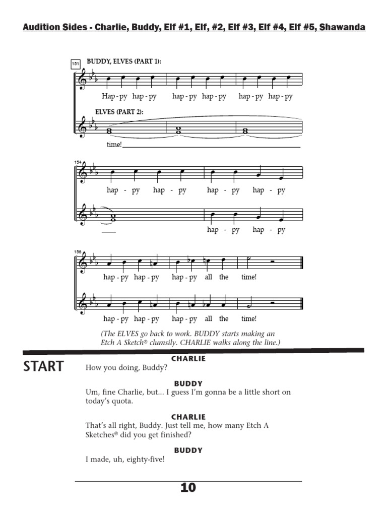 Charlie, Buddy, Elf #1, Elf, #2, Elf #3, Elf #4, Elf #5, Shawanda | PDF ...