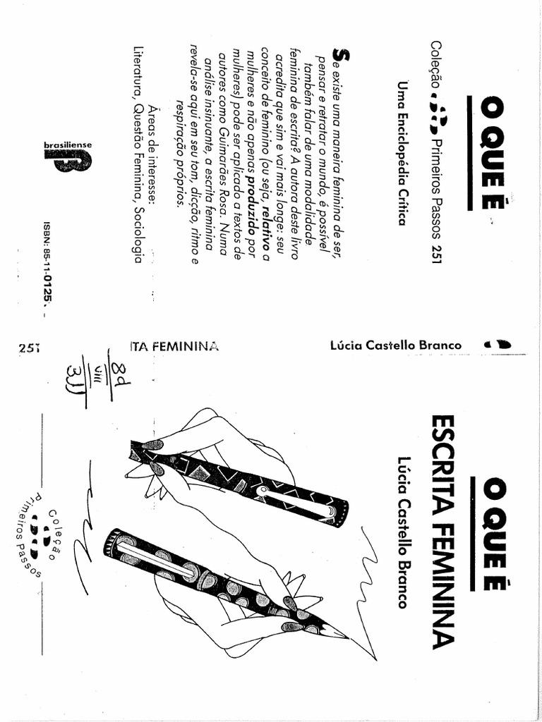 O Que É Escrita Feminina - Lucia Castello Branco | PDF