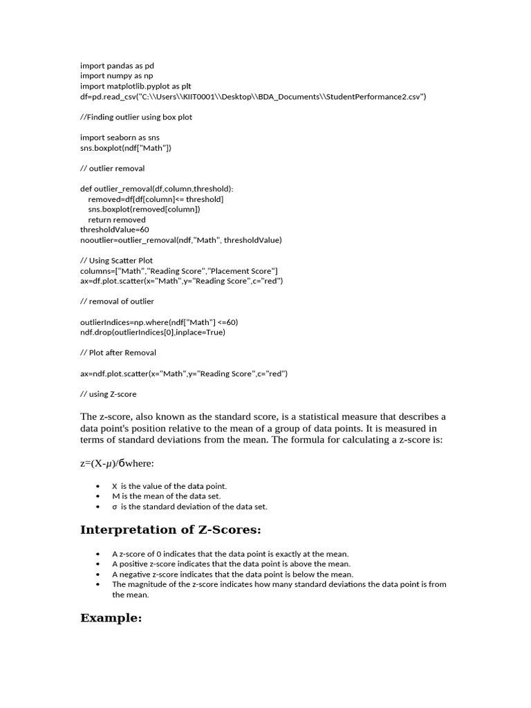 Outlier Analysis | PDF