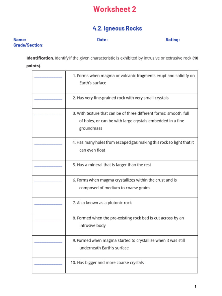 Igneous Rocks | PDF