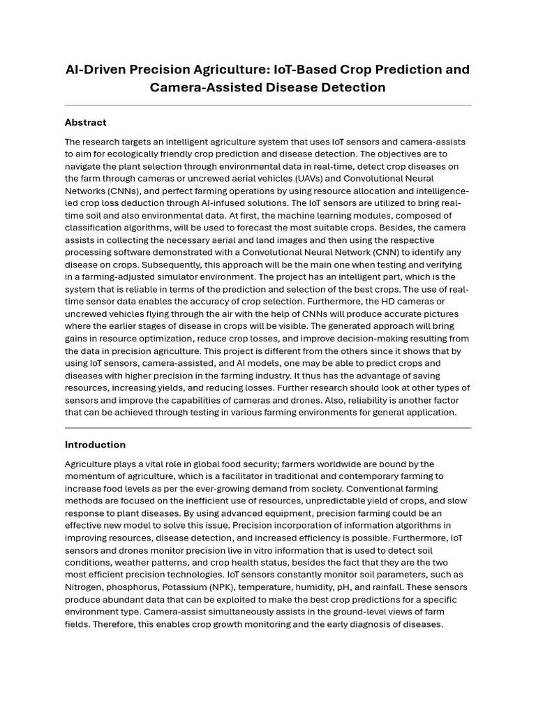 base_paper_for_project | PDF | Internet Of Things | Agriculture