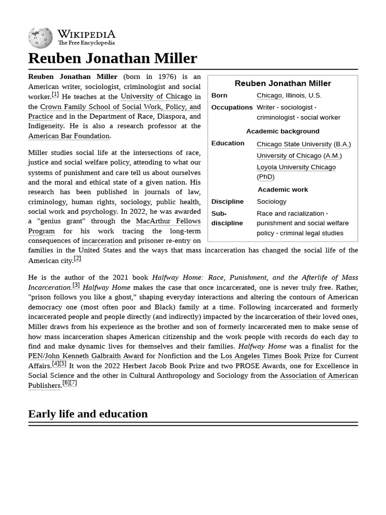 Reuben_Jonathan_Miller | PDF | Liberal Arts Education