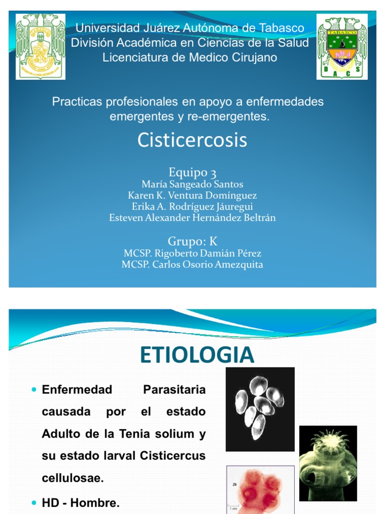 Cisticercosis | PDF | Ciencias de la Salud | Medicina