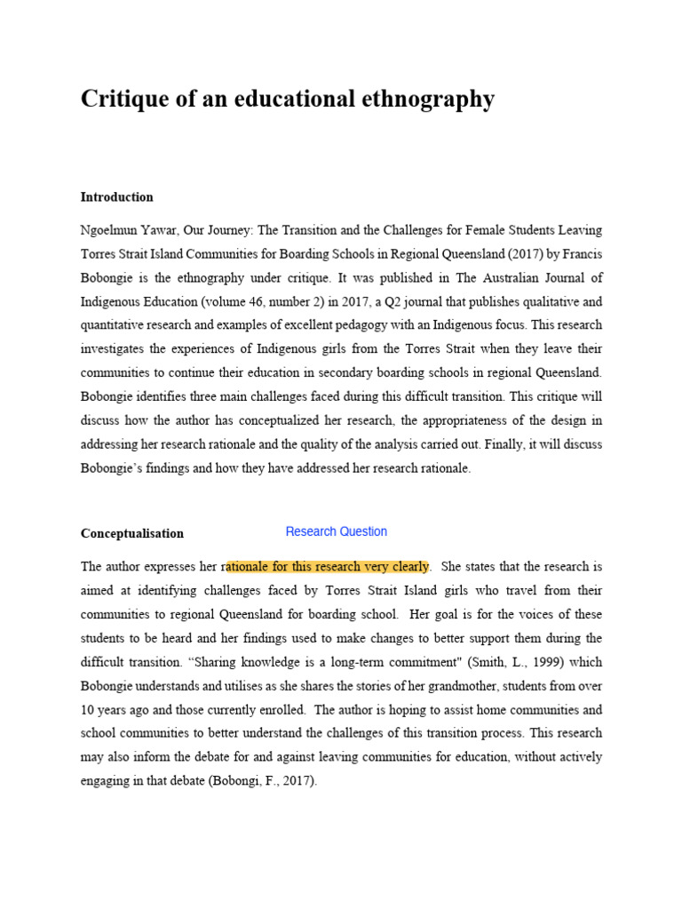 Critique of Bobongie's Ethnography on Allyship | PDF | Indigenous ...