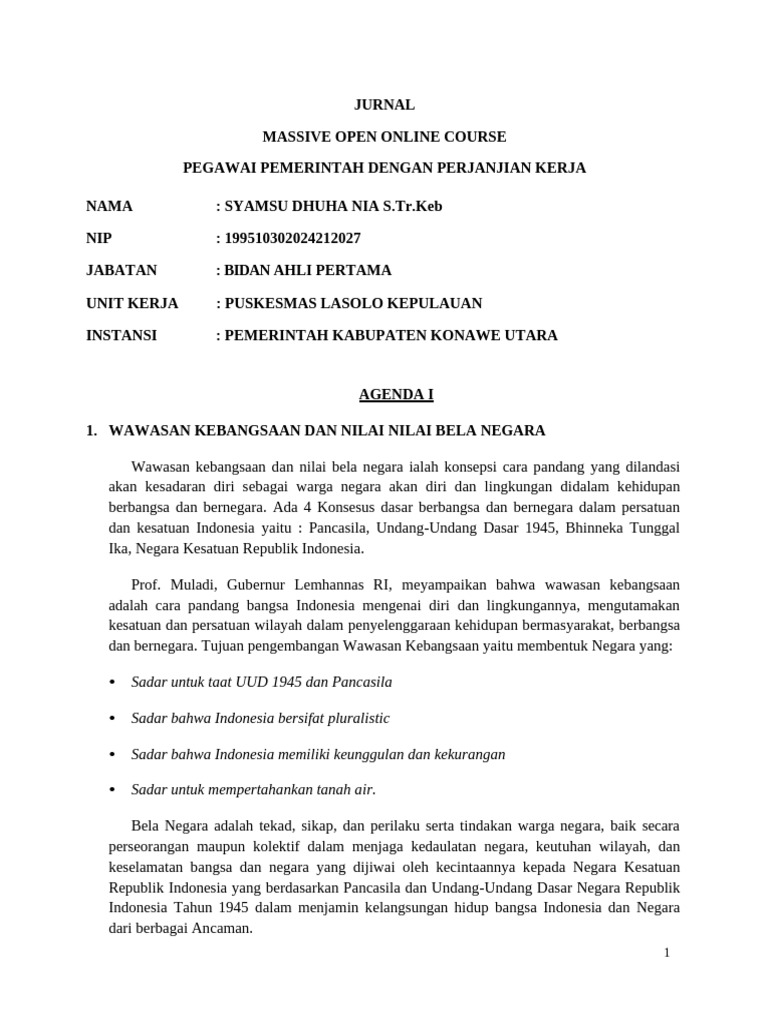 JURNAL SYAMSU DHUHA NIA | PDF