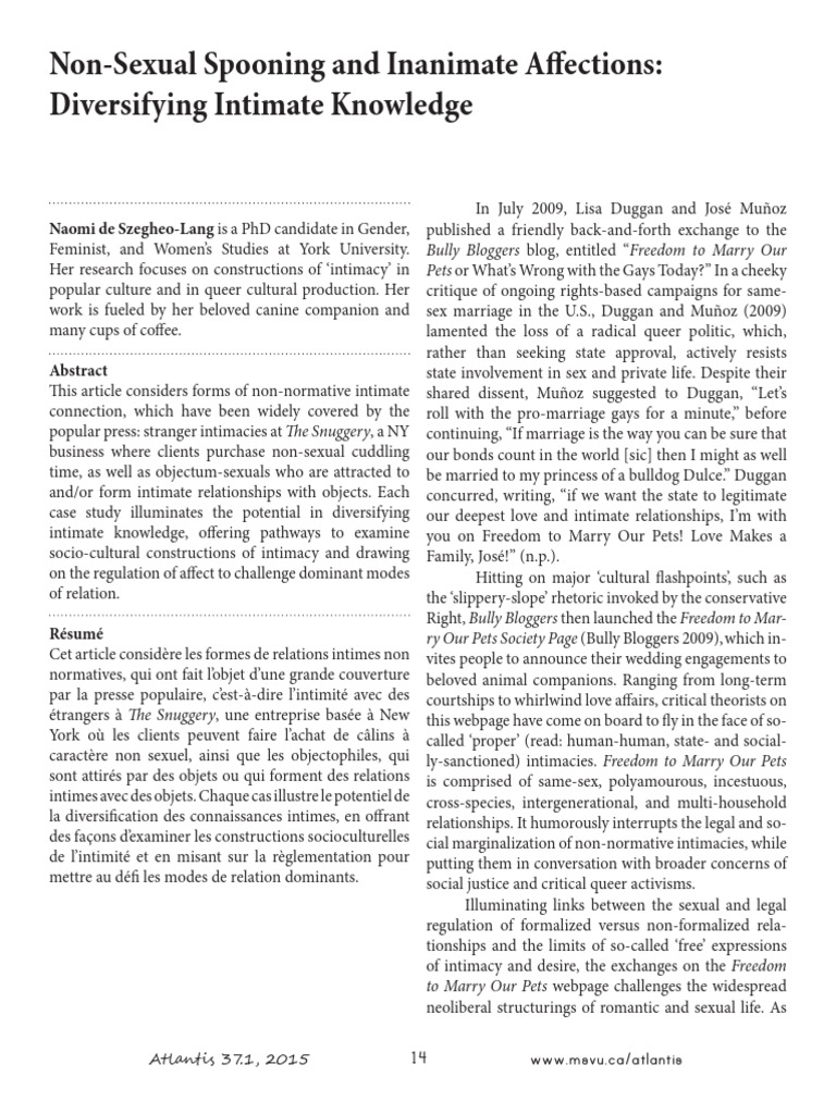Exploring Non-Normative Intimacies | PDF | Intimate Relationships