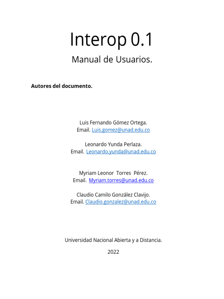 Anexo 1 Manual de Usuario InterOp | PDF | Archivo de computadora | Software