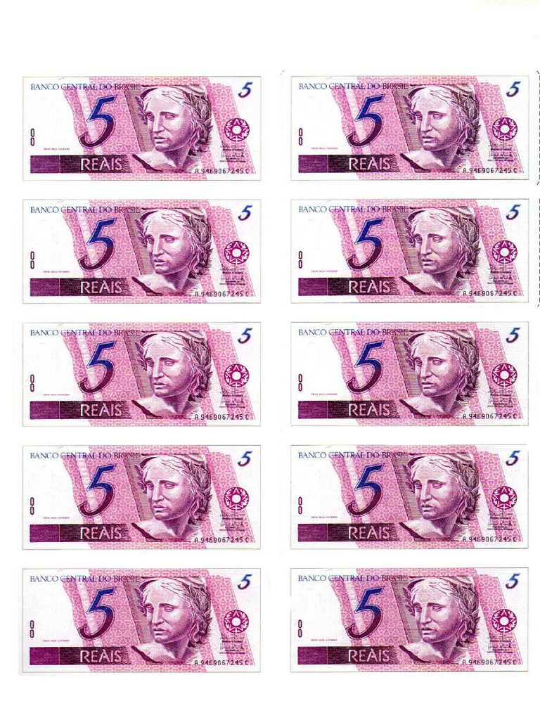 Dinheiro Notas e Moedas | PDF