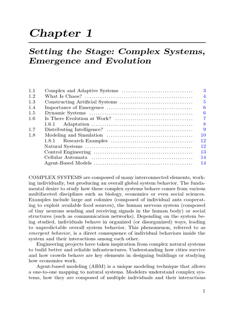 Understanding Complex Systems and Emergence | PDF | Chaos Theory ...