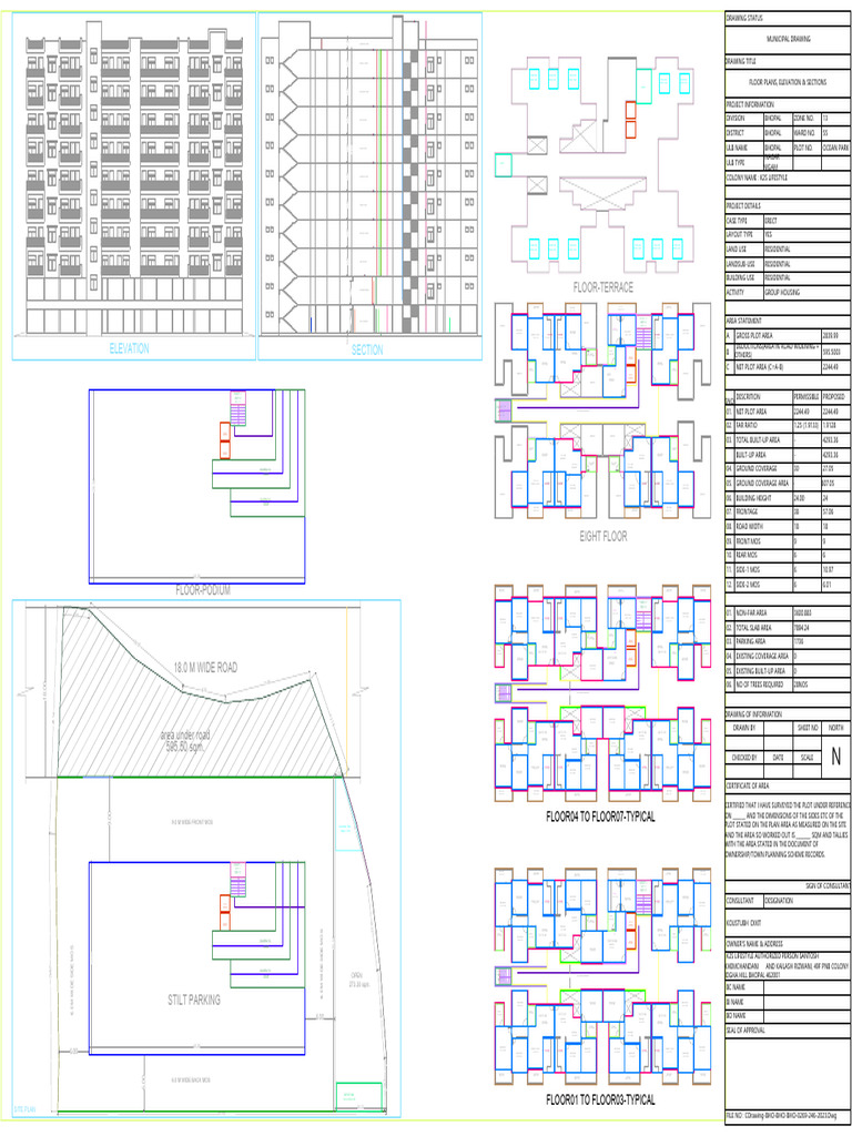 Floor-Terrace: Section Elevation | PDF | Stairs | Queensland
