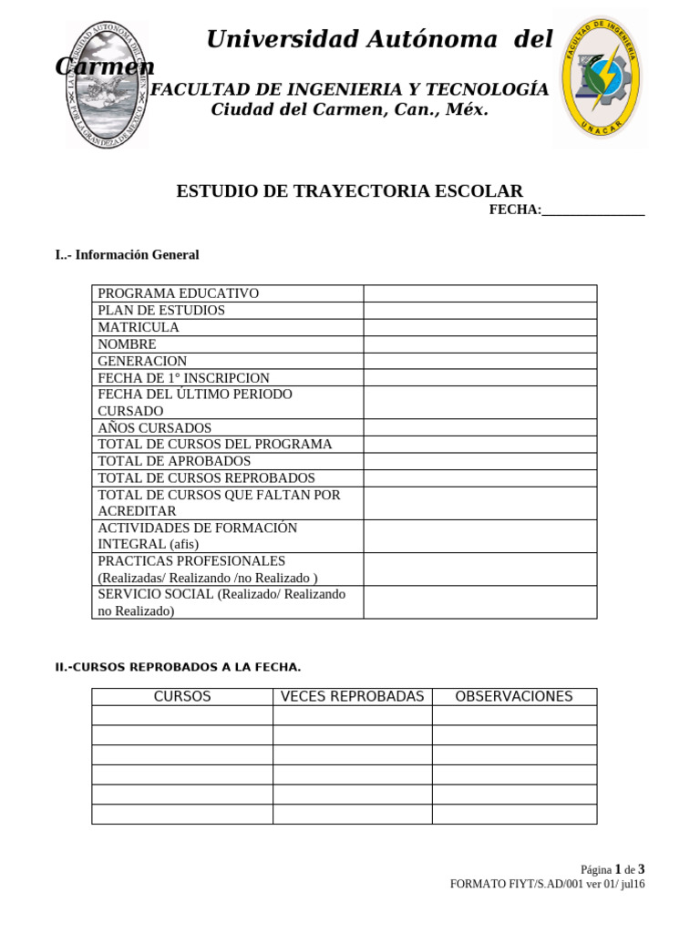 Estudio de Trayectoria Escolar UAC | PDF