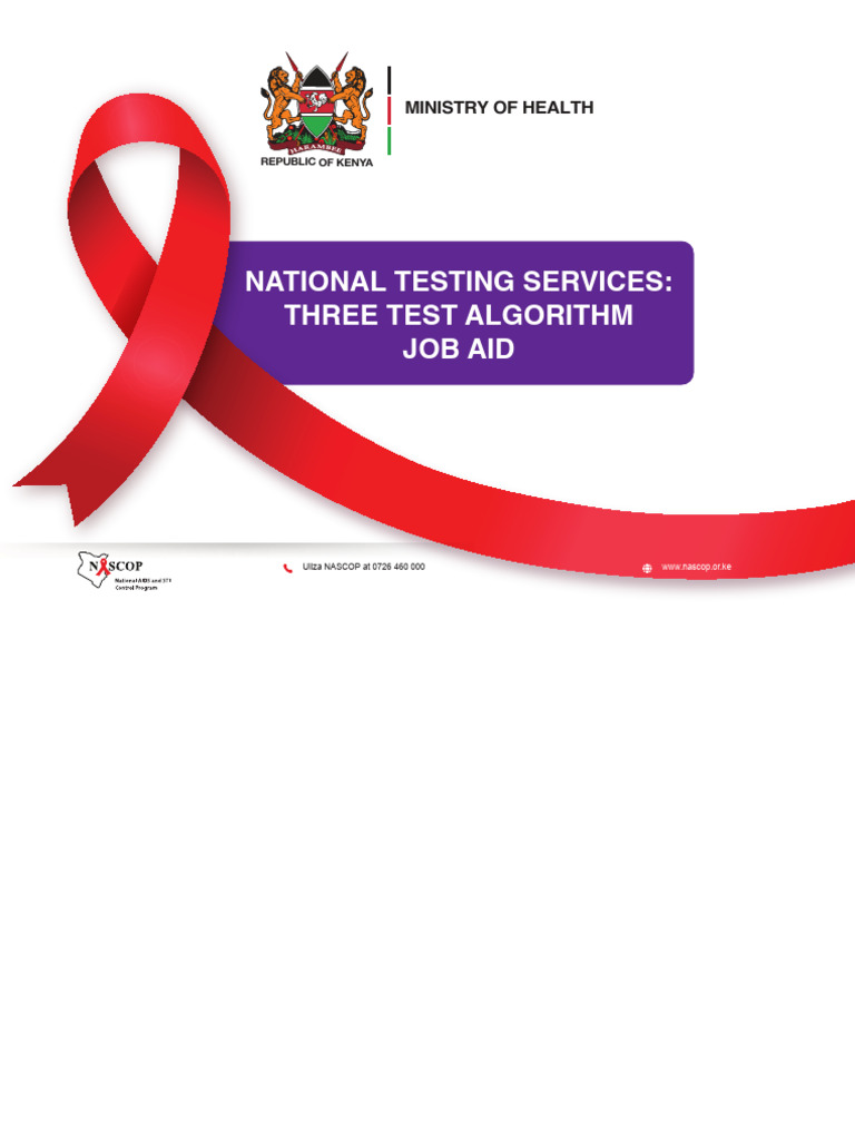 Kenya's National HIV Testing Algorithm | PDF | Blood Plasma | Diagnosis ...