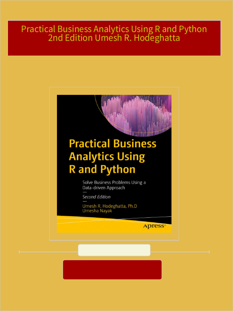Full Download Practical Business Analytics Using R And Python 2nd