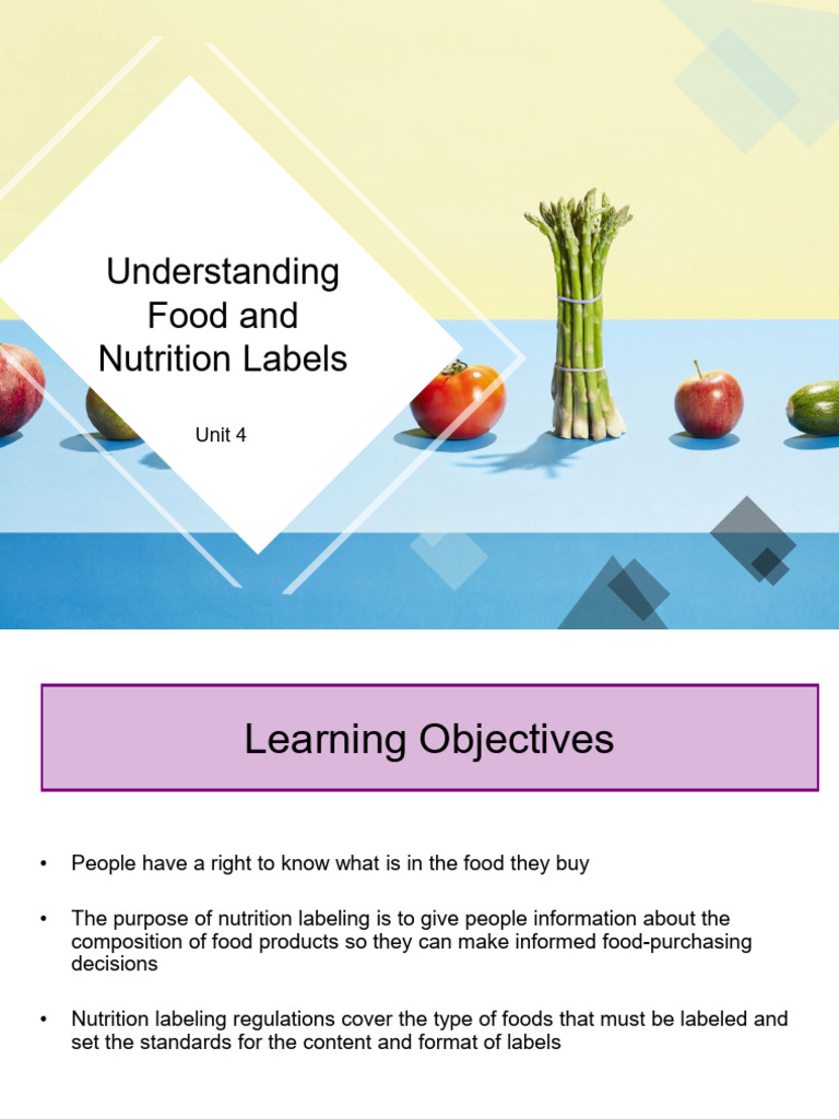 Lecture 4 (Units 4 and 5) Sept 12, 2024 - D2L | PDF | Nutrition Facts ...