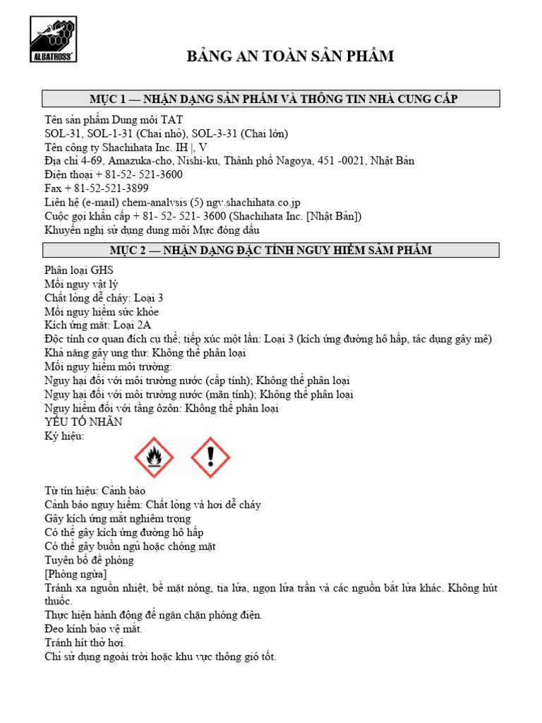 Mực Đánh Số - Tat Solvent - Viet | PDF