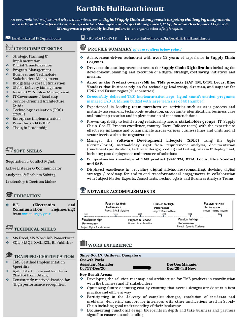 Unilever Supply Chain Architect | PDF | Software Development Process ...