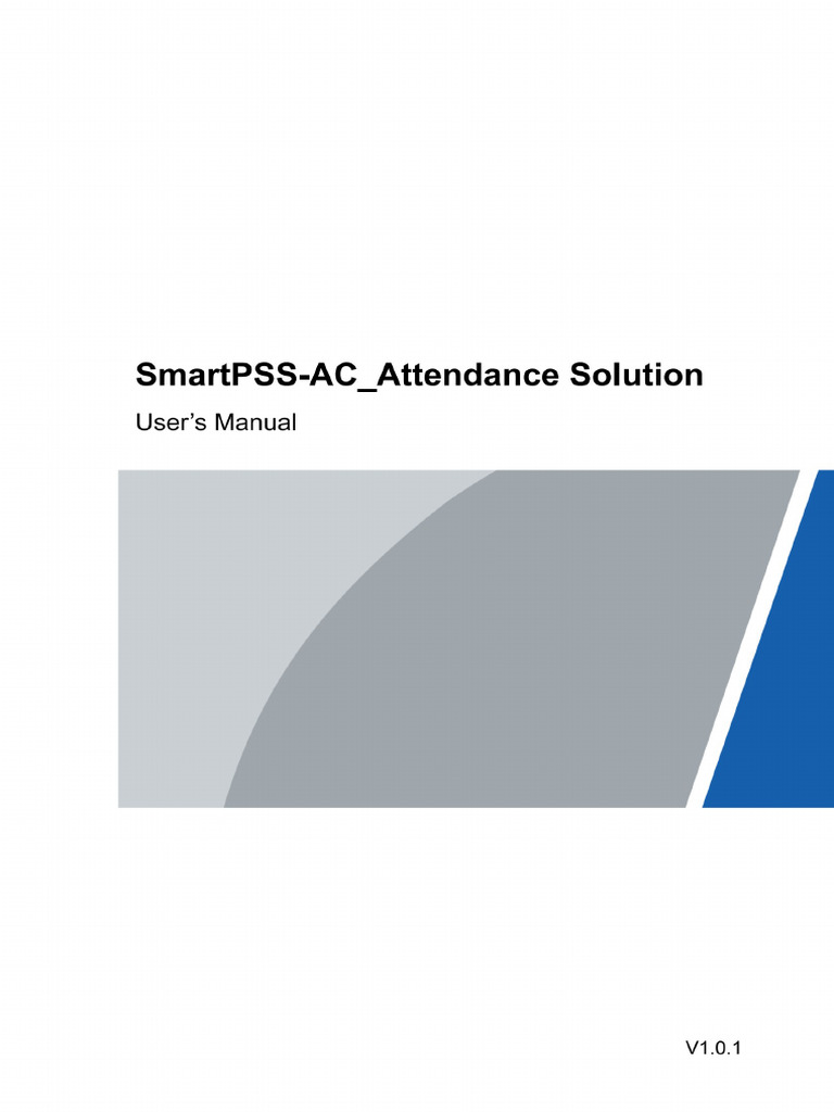 Manual ES SmartPSSAC Attendence | PDF | Estadísticas | La seguridad informática