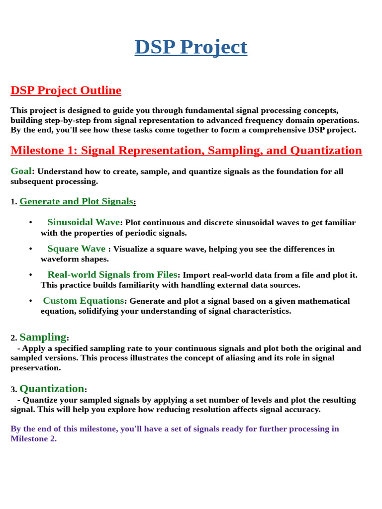 Project Milestone 1 | PDF