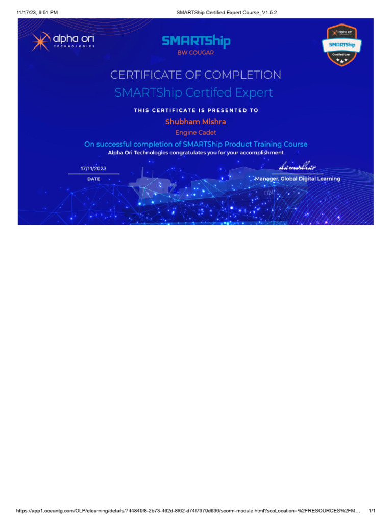 Ocean Learning Platform - SmartShip | PDF