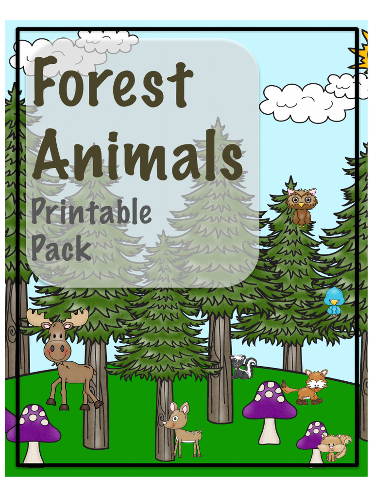Kindergarten Forest Animal Activities | PDF