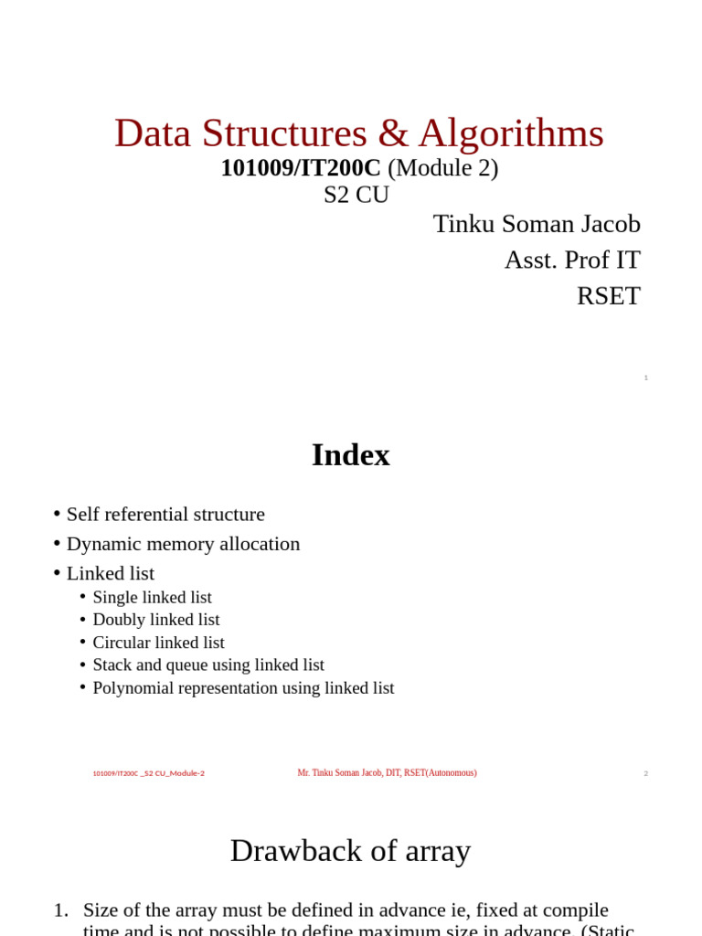 Module 2 (Linked List) | PDF | Pointer (Computer Programming) | Queue (Abstract Data Type)
