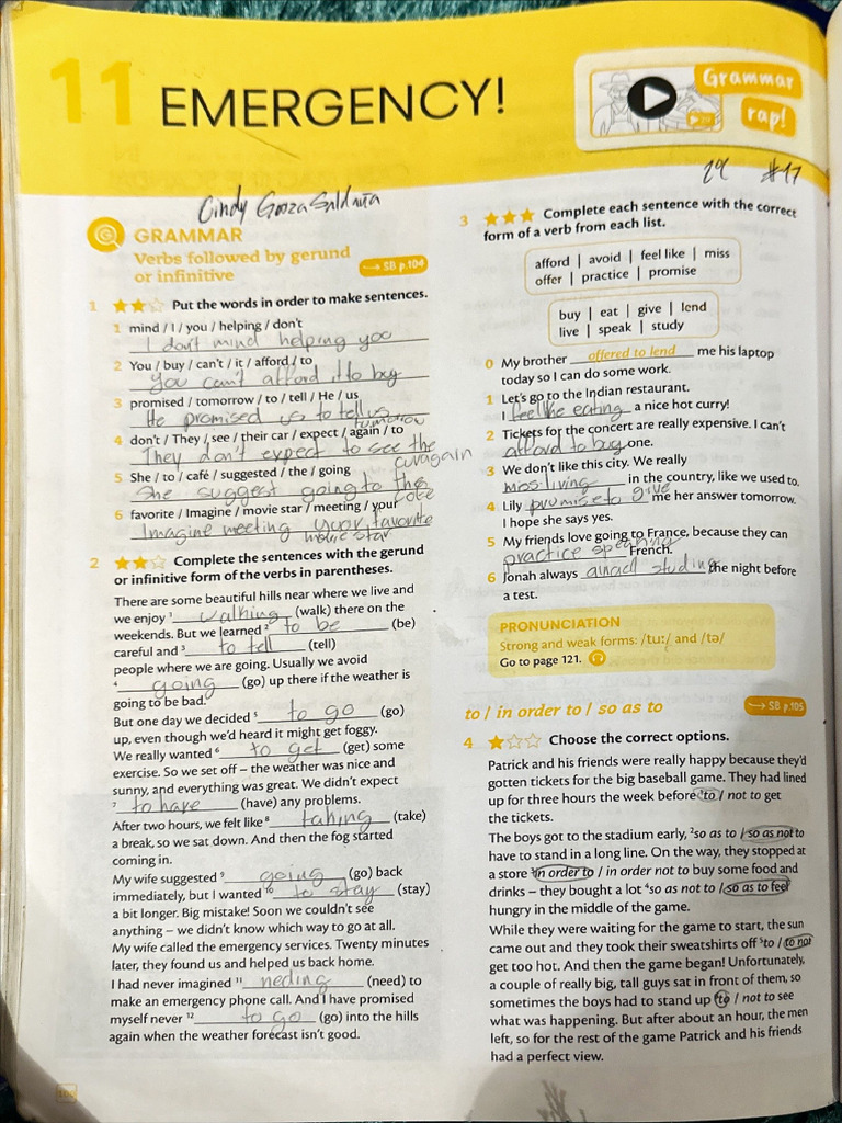 Unit 11 Workbook | PDF