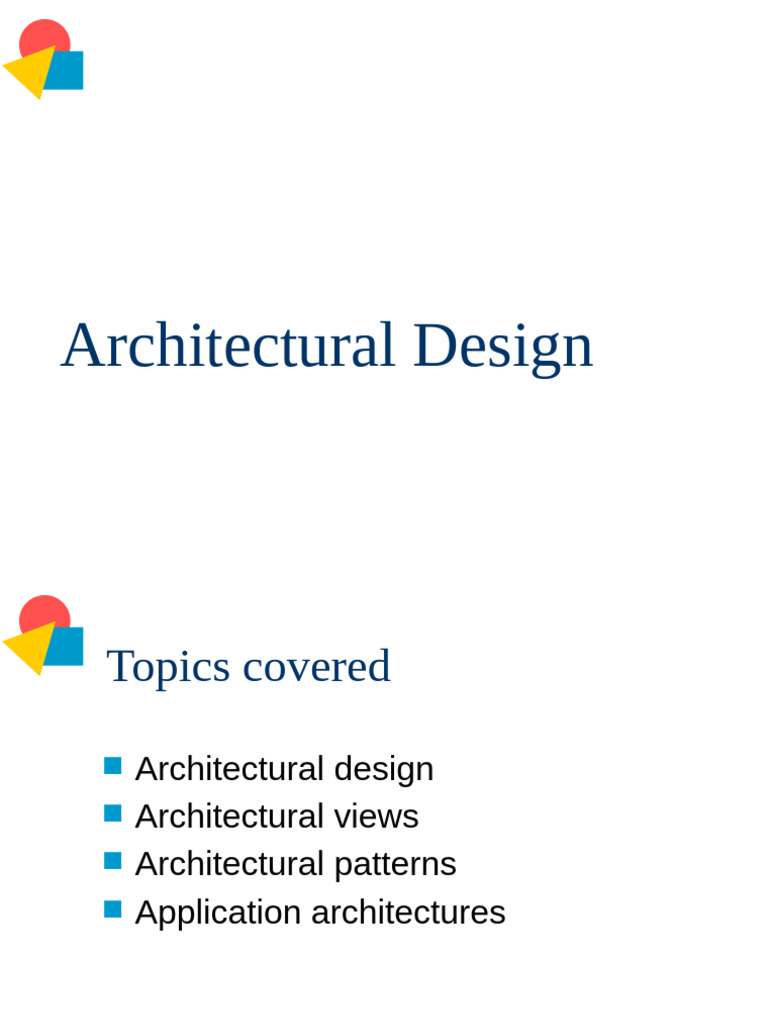 Architecture design complete | PDF | Model–View–Controller | Software Architecture