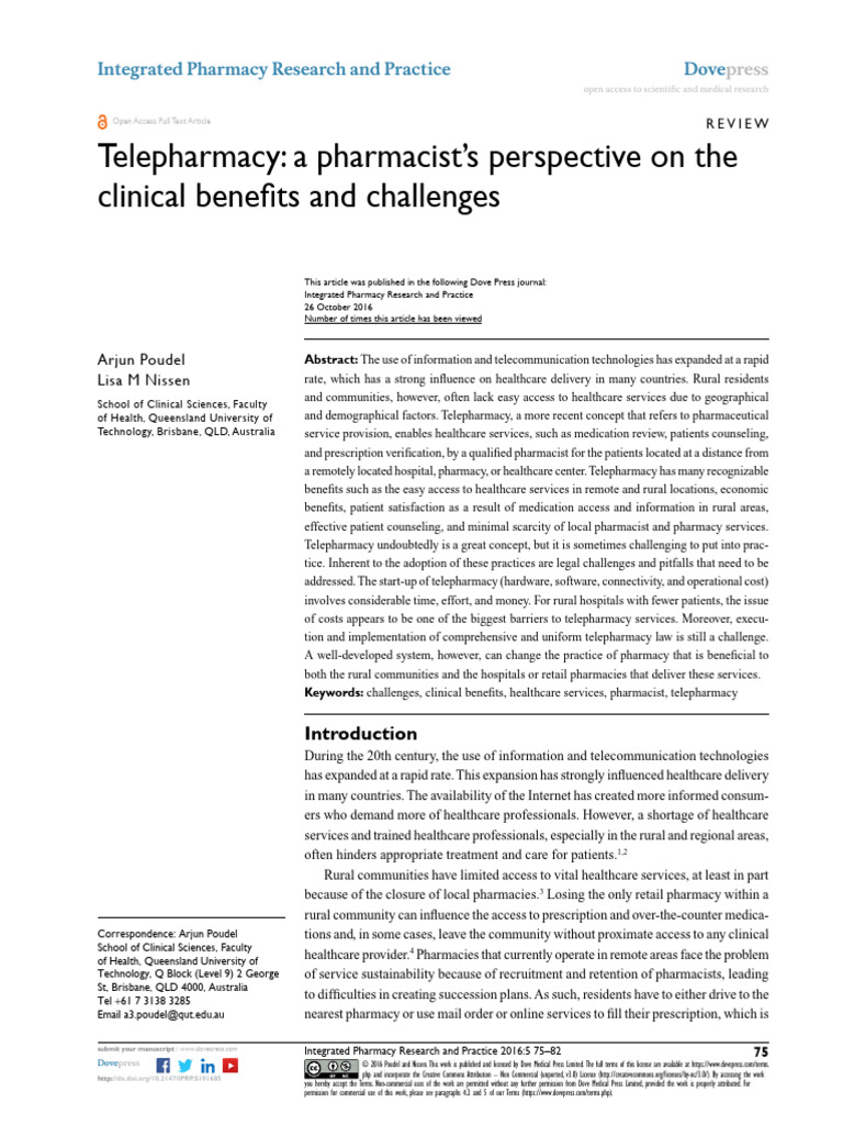 iprp-5-075 | PDF | Pharmacy | Pharmacist