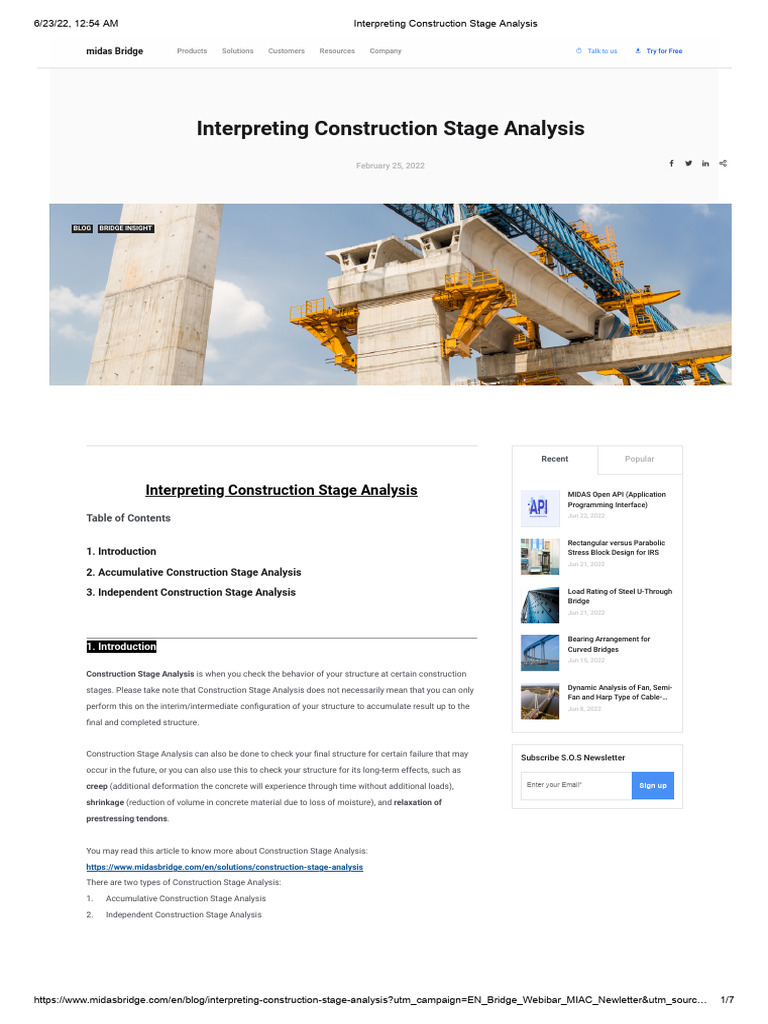 Interpreting Construction Stage Analysis | PDF | Beam (Structure) | Civil Engineering